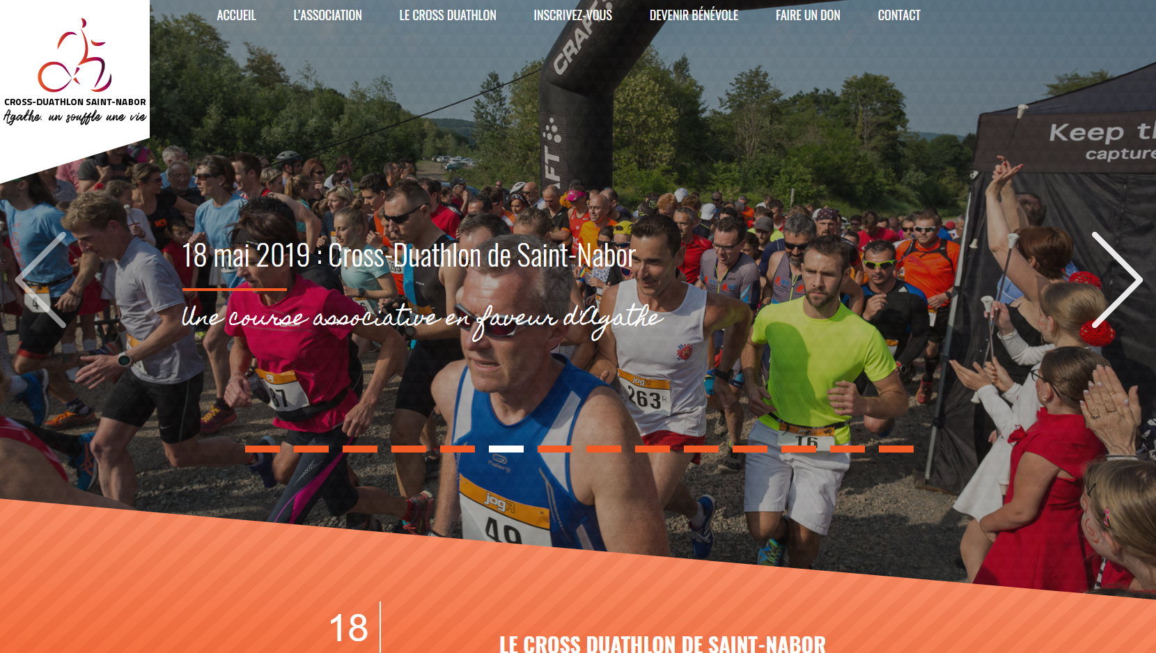 Parcours - Cross-Duathlon de Saint-Nabor - Agathe, un souffle une vie